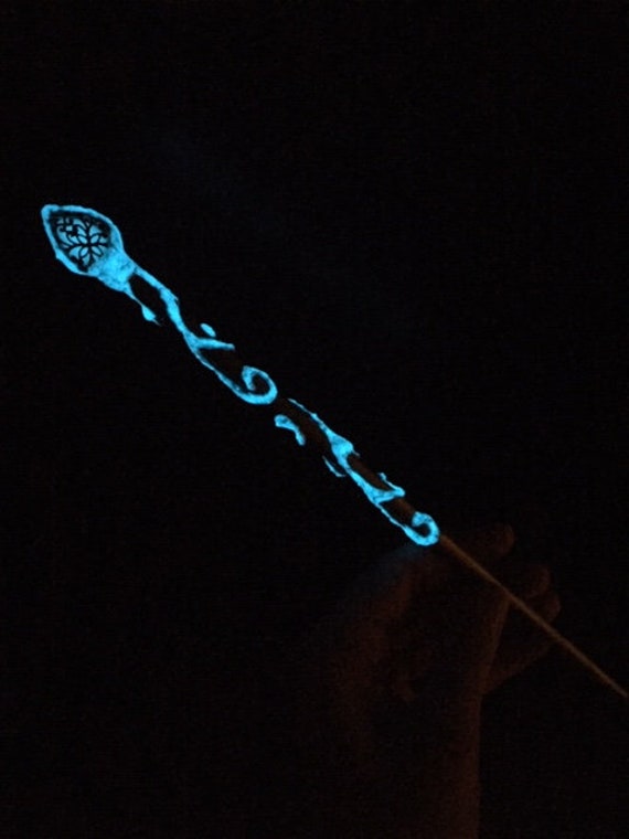 Blue Glow in the Dark Magic Wand Glowing Wand Fairy Wand - Etsy
