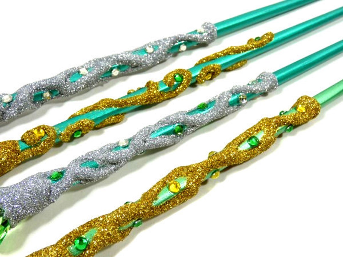 Green Magic Wand Wizard Wand Fairy Wand Witches Wand Steampunk - Etsy ...