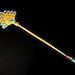 Turquoise and Gold Magic Wand 13.5 Inch Unique Magic Wand Warlock Wand ...