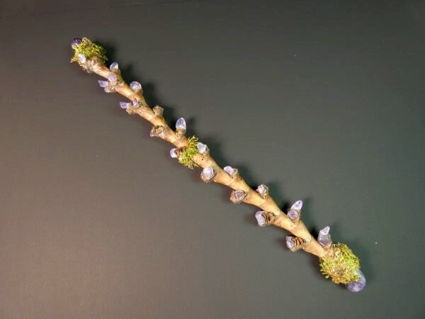 Amethyst Magic Wand 15.5 Inches Natural Magic Wand Moss Magic | Etsy