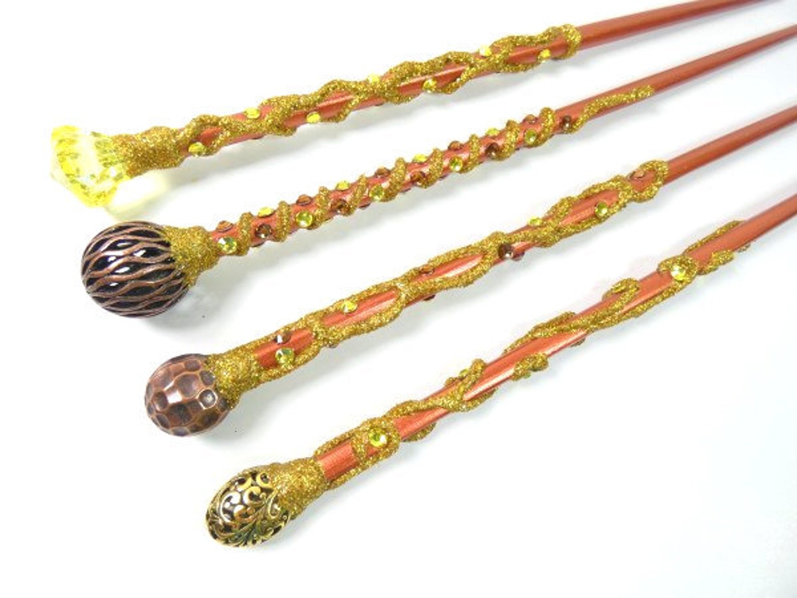 Steampunk Wand Copper Magic Wand Wizard Wand Fairy Wand Witches Wand ...