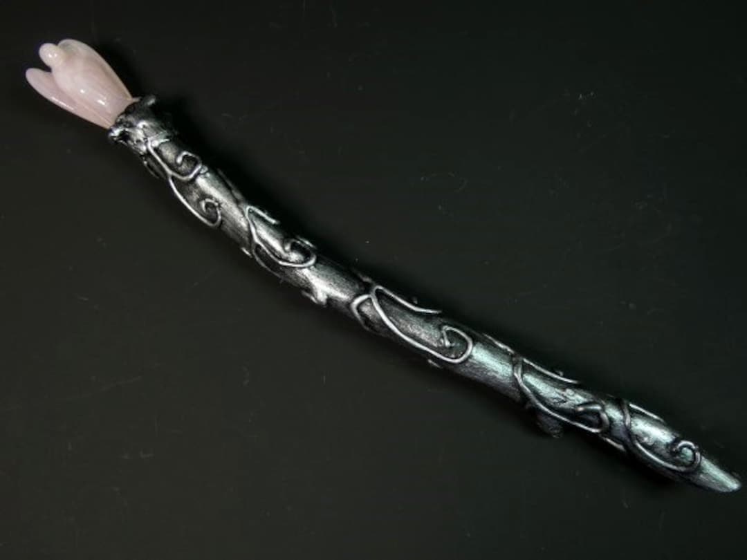 Pink Wicca Magic Wand 12.2 Inches Rose Quartz Angel Wizard Wand Fairy ...