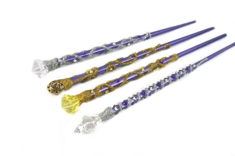 Metallic Purple Wand Magic Wand Wizard Wand Fairy Wand Witches - Etsy