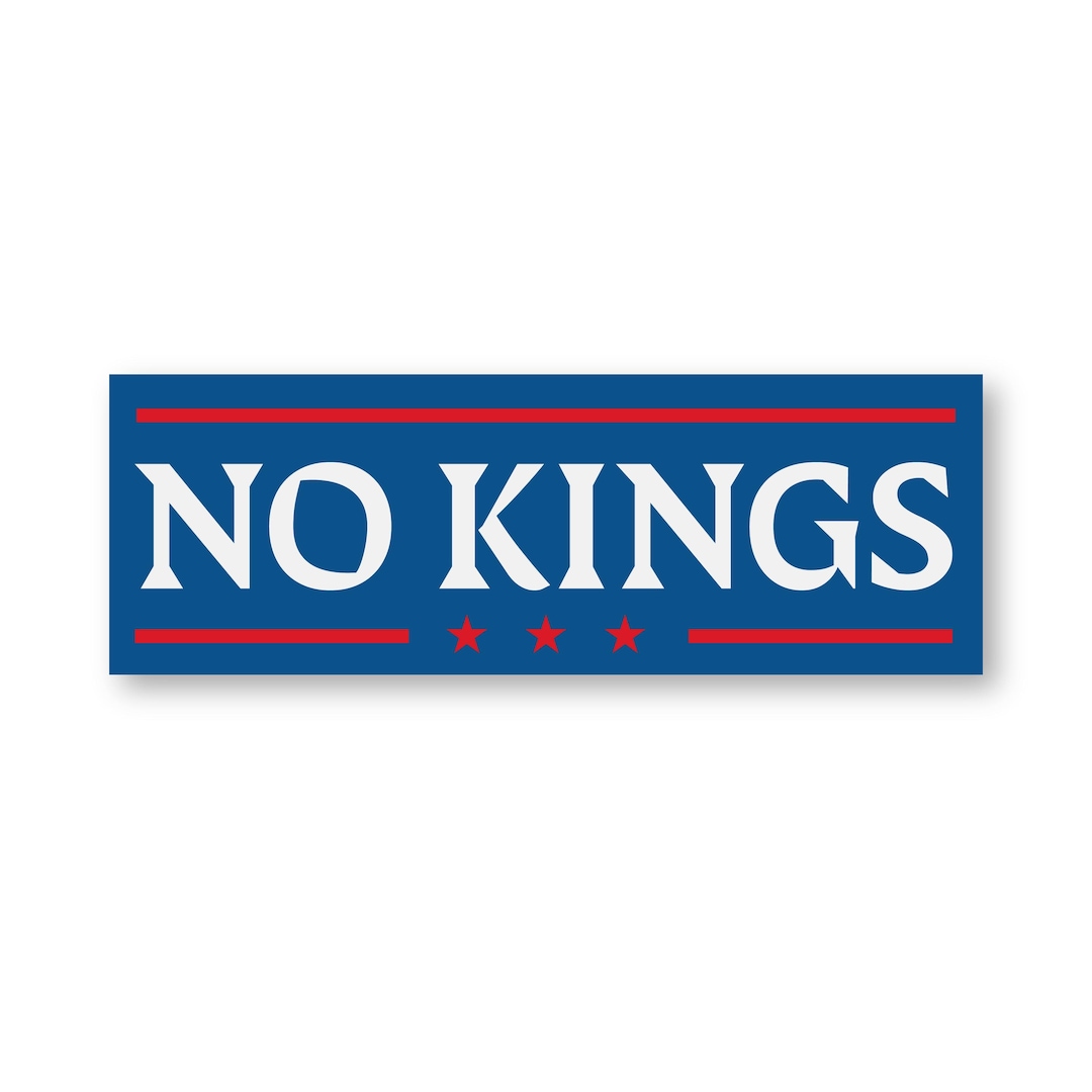 No Kings (classic) Bumper Sticker - Etsy