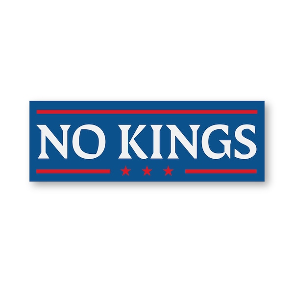 No Kings Bumper Sticker - Etsy