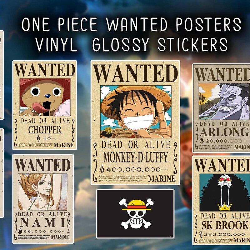 One Piece Vinyl Stickers - Etsy