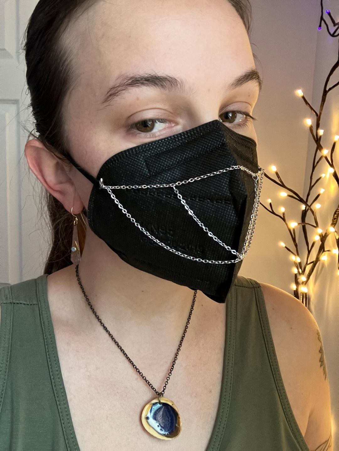 Elven Tiered Mask Chain - Etsy