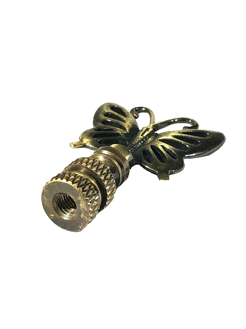 Royal Designs, Inc. Decorative Butterfly Lamp Finial, Antique Brass - Etsy