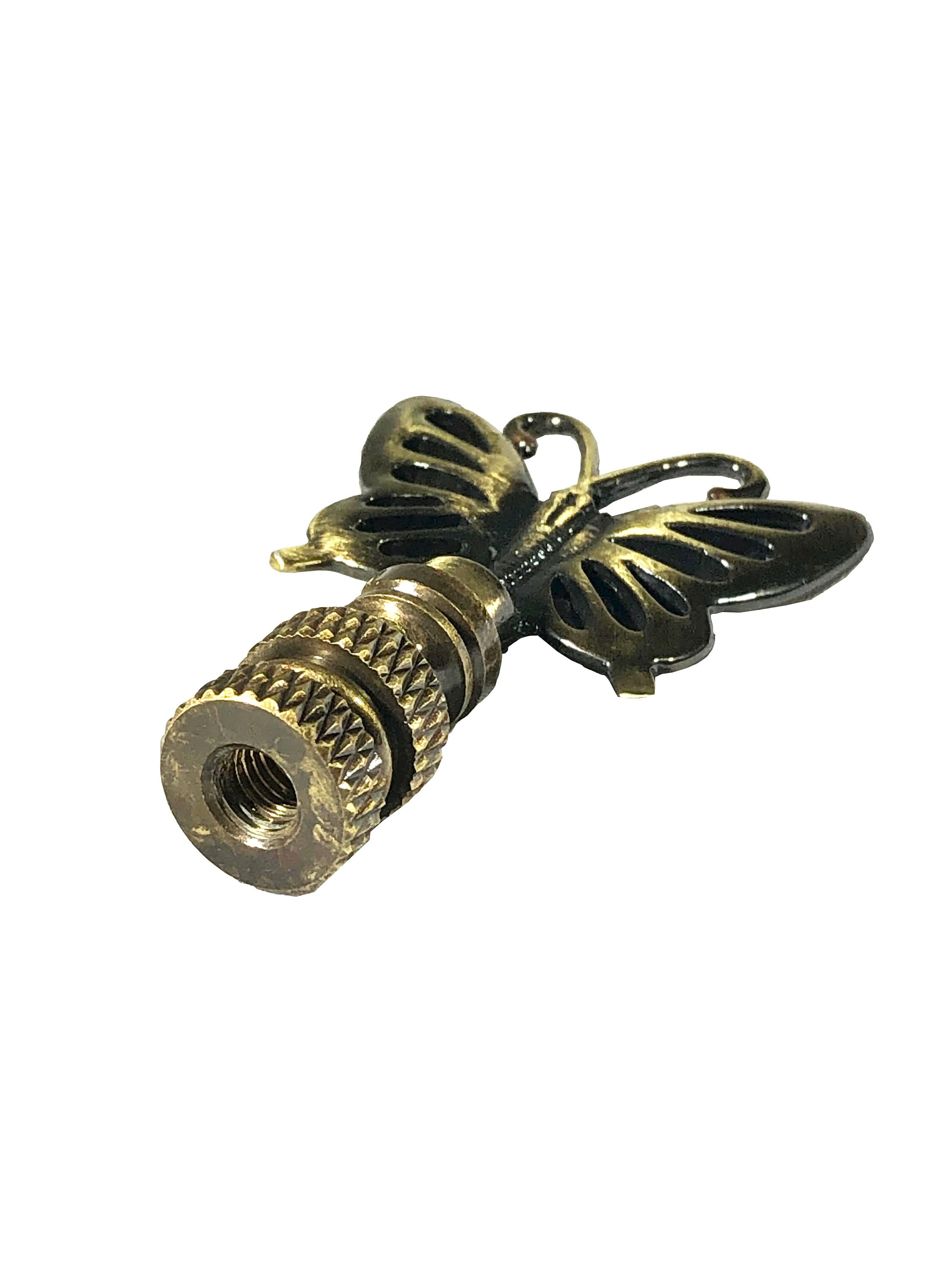 Royal Designs, Inc. Decorative Butterfly Lamp Finial, Antique Brass - Etsy