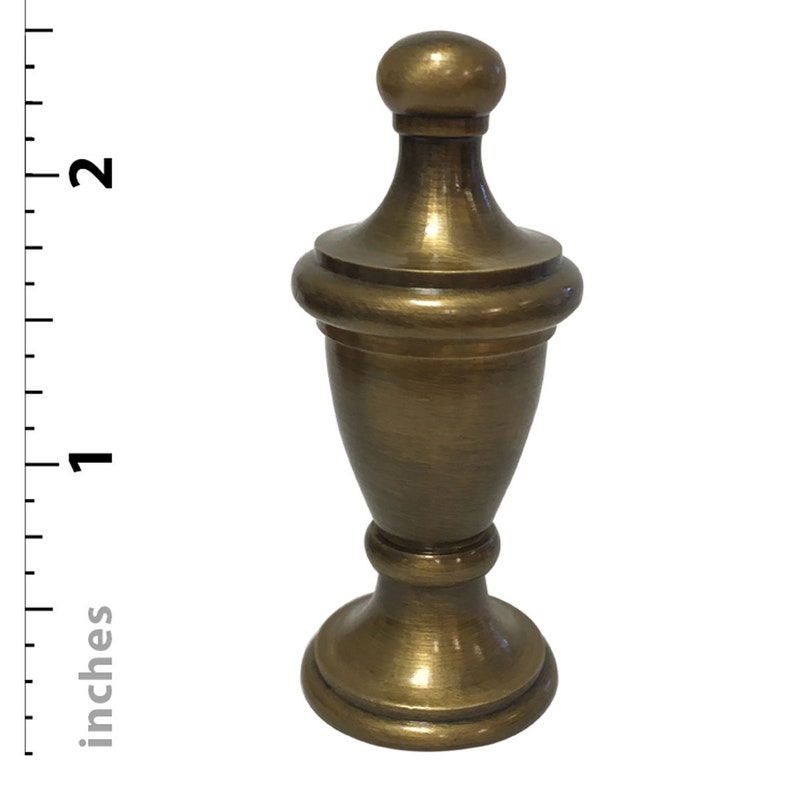 Royal Designs Inc. Simple Vase Design Lamp Finial With - Etsy