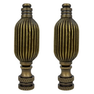 Royal Designs, Inc. Button Lamp Finial for Lamp Shade - Antique or ...