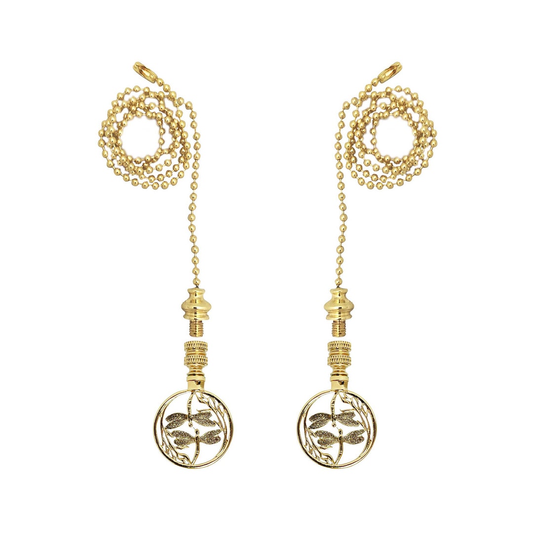 Royal Designs Inc. Fan Pull Chain With Double Dragon Fly - Etsy