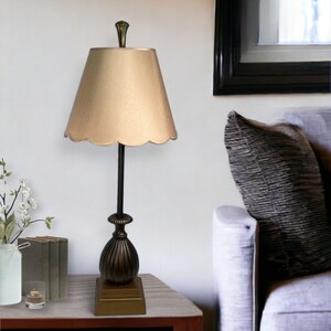 Royal Designs, Inc. 34" Fluted Tuscan Dark Brown Metallic Buffet Lamp ...
