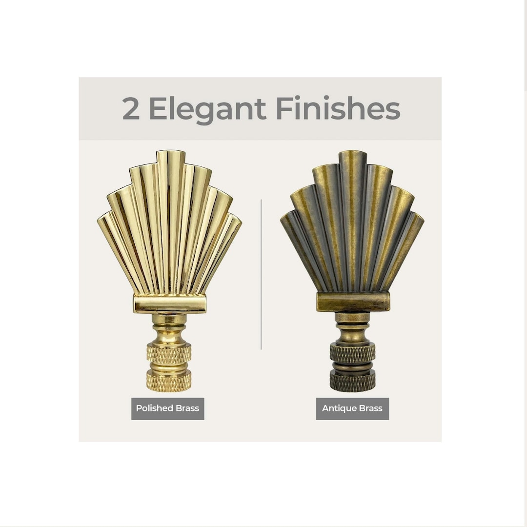 Royal Designs, Inc. Art Deco Motif Lamp Finial for Lamp Shade ...