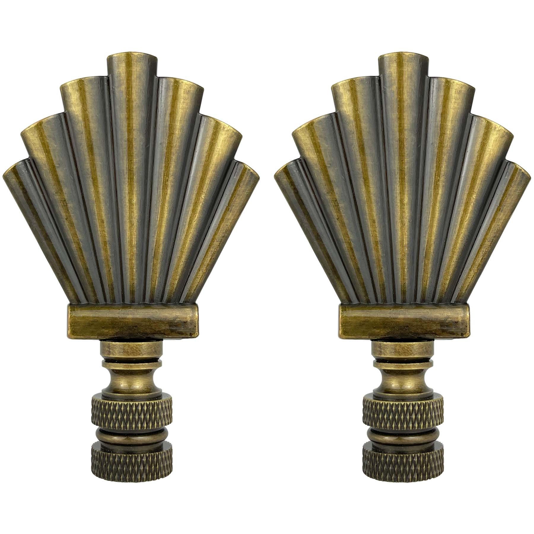 Royal Designs, Inc. Art Deco Motif Lamp Finial for Lamp Shade ...