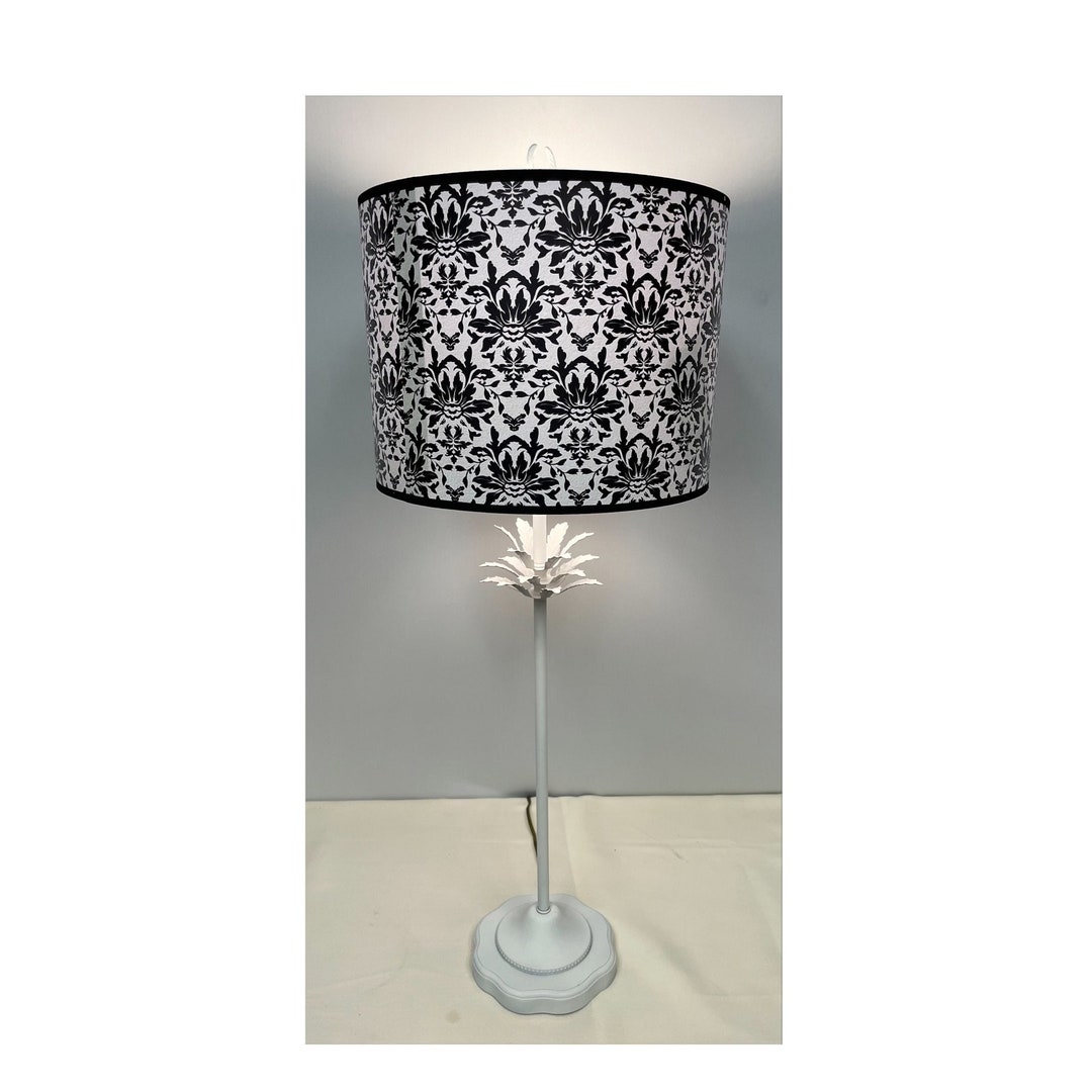Royal Designs, Inc. Farmhouse Style Buffet Lamp With Custom Drum Shade ...