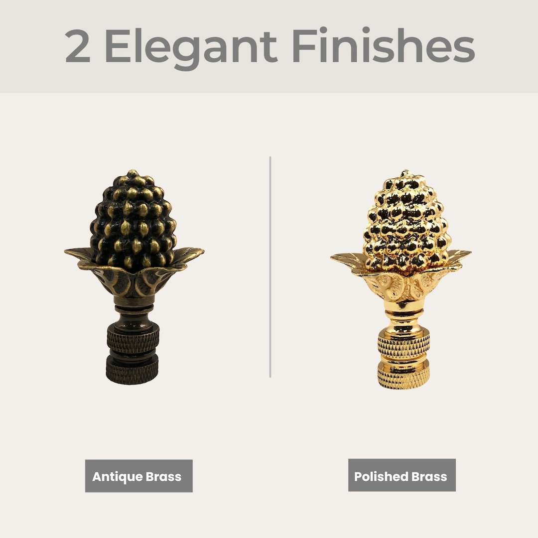 Royal Designs Decorative Pineapple Lamp Finial for Lamp Shade - Antique ...
