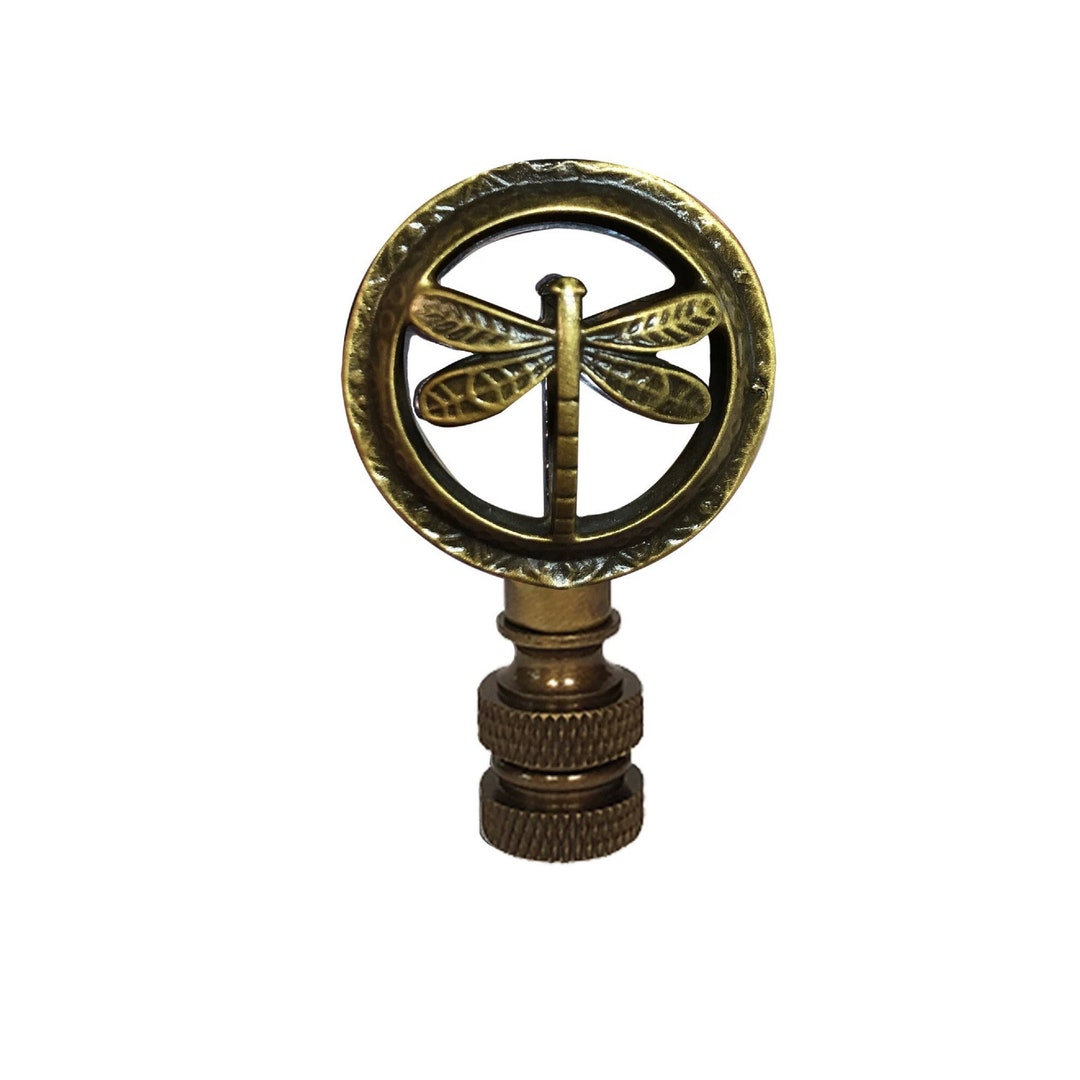 Royal Designs, Inc. Decorative Dragonfly Lamp Finial, Antique Brass - Etsy