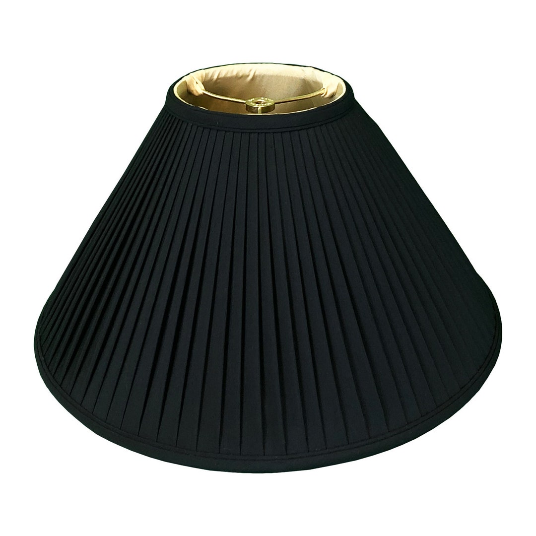 Royal Designs, Inc. Coolie Empire Side Pleat Basic Lamp Shade, Black ... Royal Designs, Inc. Coolie Empire Side Pleat Basic Lamp Shade, Black ...
