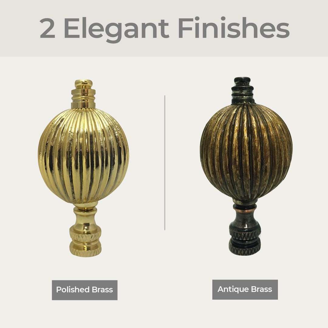 Royal Designs, Inc. Balloon Shaped Lamp Finial for Lamp Shade - Antique ...
