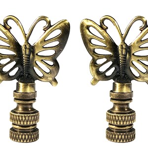 Royal Designs, Inc. Decorative Butterfly Lamp Finial, Antique Brass - Etsy