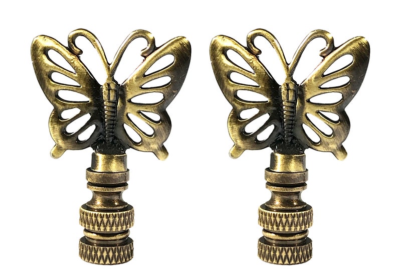 Royal Designs, Inc. Decorative Butterfly Lamp Finial, Antique Brass - Etsy