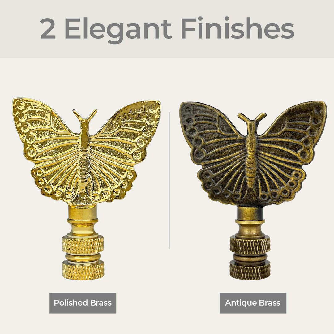 Royal Designs, Inc. Monarch Butterfly Lamp Finial for Lamp Shade ...