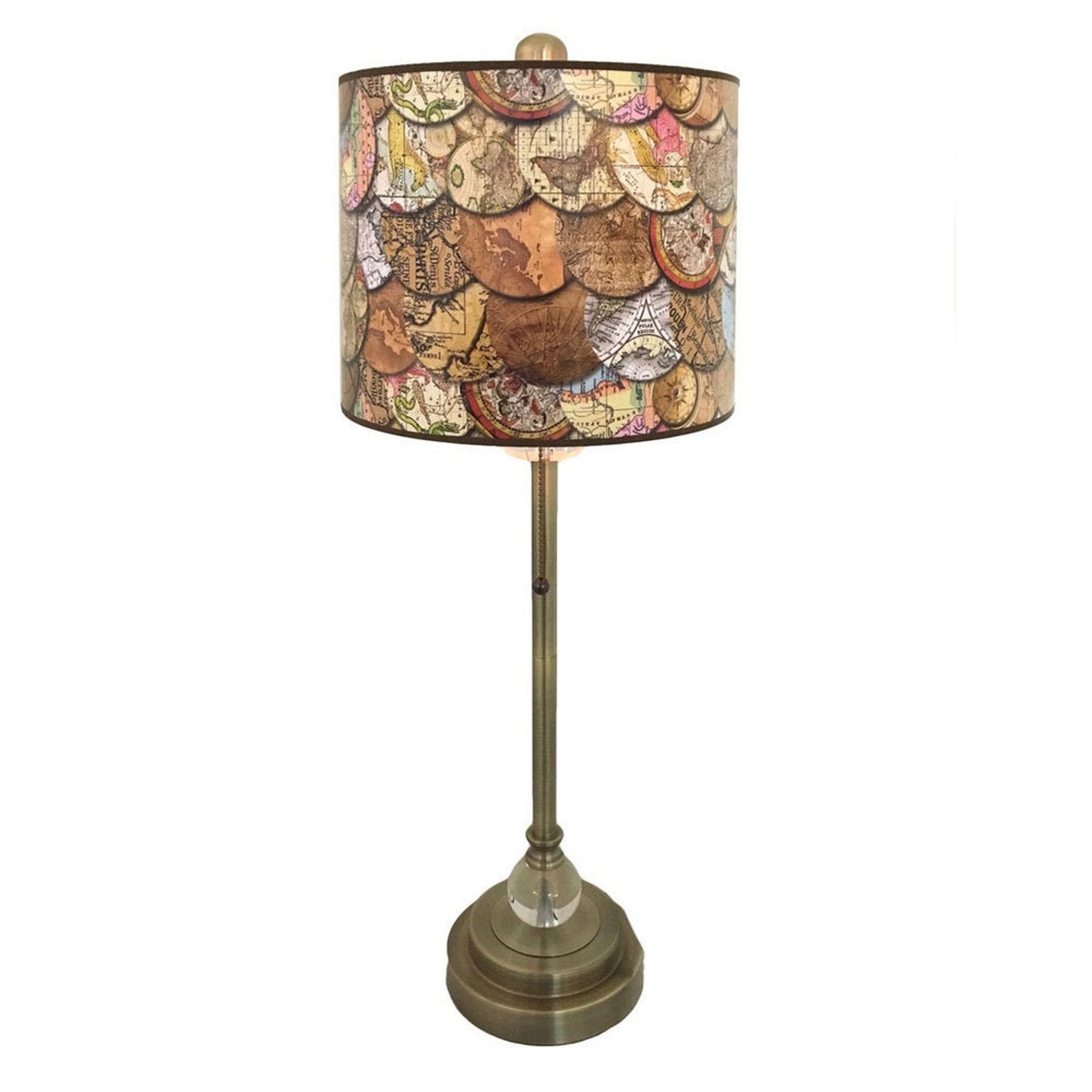 Royal Designs, Inc. Decorative Lamp Shade - Made in USA - Vintage Maps ...
