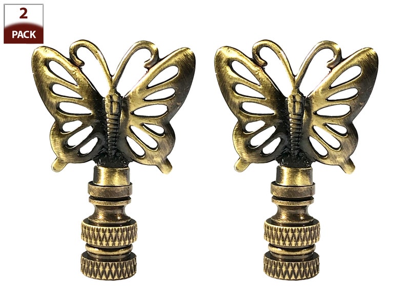 Royal Designs, Inc. Decorative Butterfly Lamp Finial, Antique Brass - Etsy