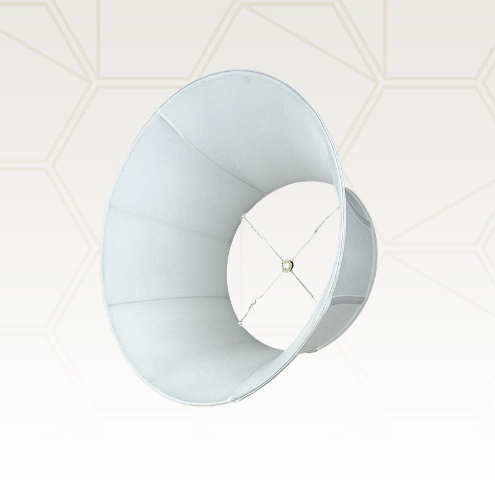 Royal Designs, Inc. Shallow Drum Bell Bouillotte Lamp Shade, Linen ...
