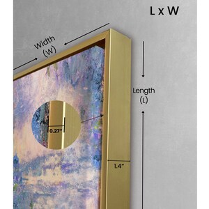 Premium Aluminum/metal DIY Floating Canvas Frame, Sizes 20x60 to 28x50 ...