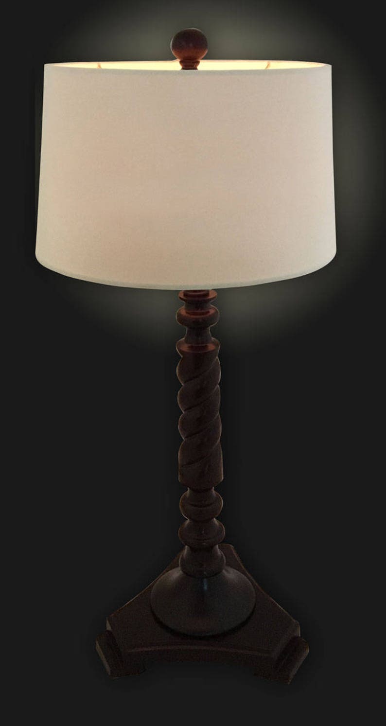 Royal Designs, Inc. Wooden Table Lamps With Linen Eggshell Hard Back ...