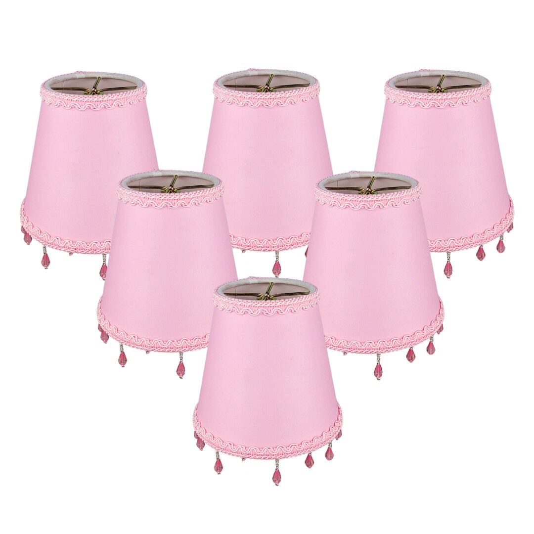 Royal Designs Pink Empire Chandelier Lamp Shade With Decorative Trim, 3 ...