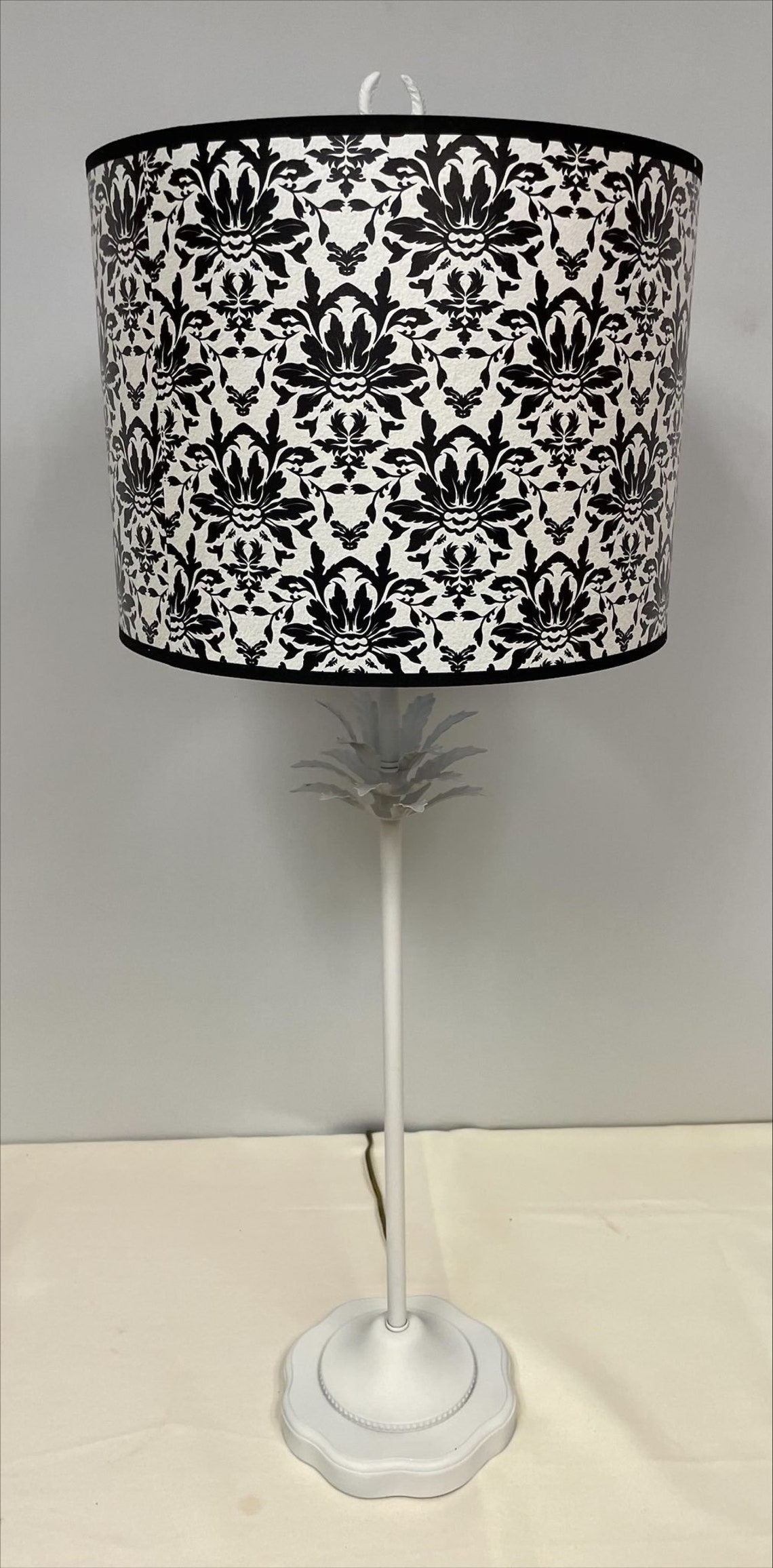 Royal Designs, Inc. Farmhouse Style Buffet Lamp With Custom Drum Shade ...