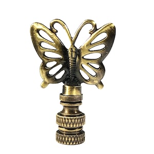 Royal Designs, Inc. Decorative Butterfly Lamp Finial, Antique Brass - Etsy