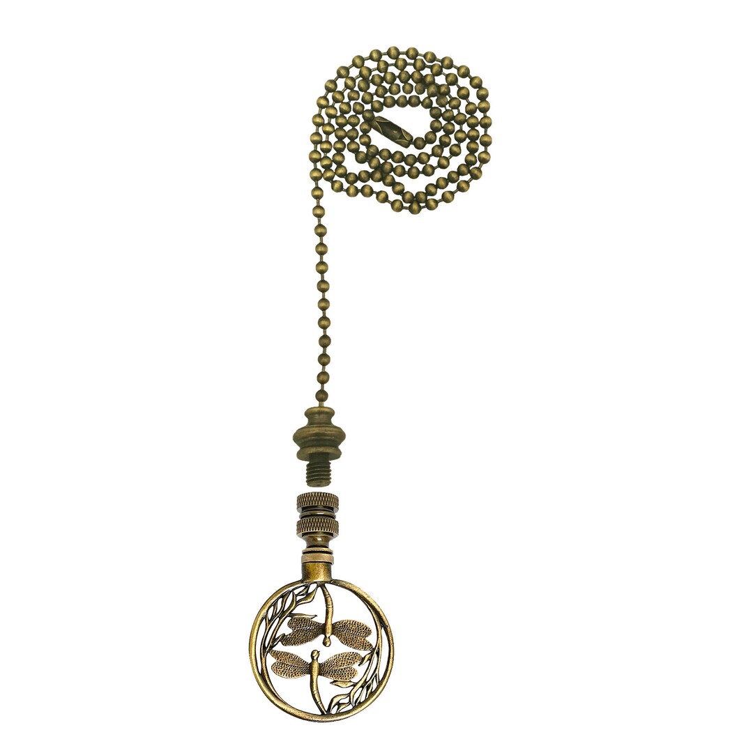 Royal Designs, Inc. Fan Pull Chain With Double Dragon Fly Filigree ...
