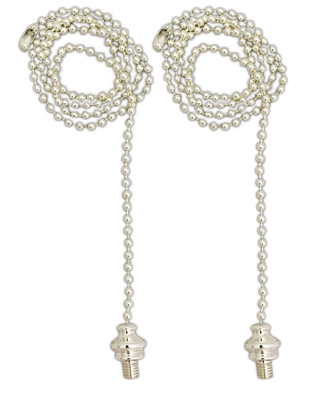 Royal Designs, Inc. Fan Pull Chain Extension – Finial Adapter – Silver ...