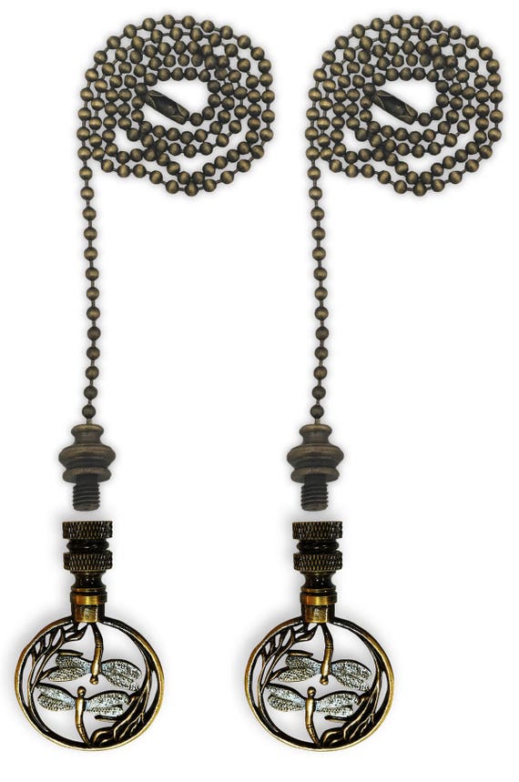 Royal Designs Inc. Fan Pull Chain With Double Dragon Fly | Etsy