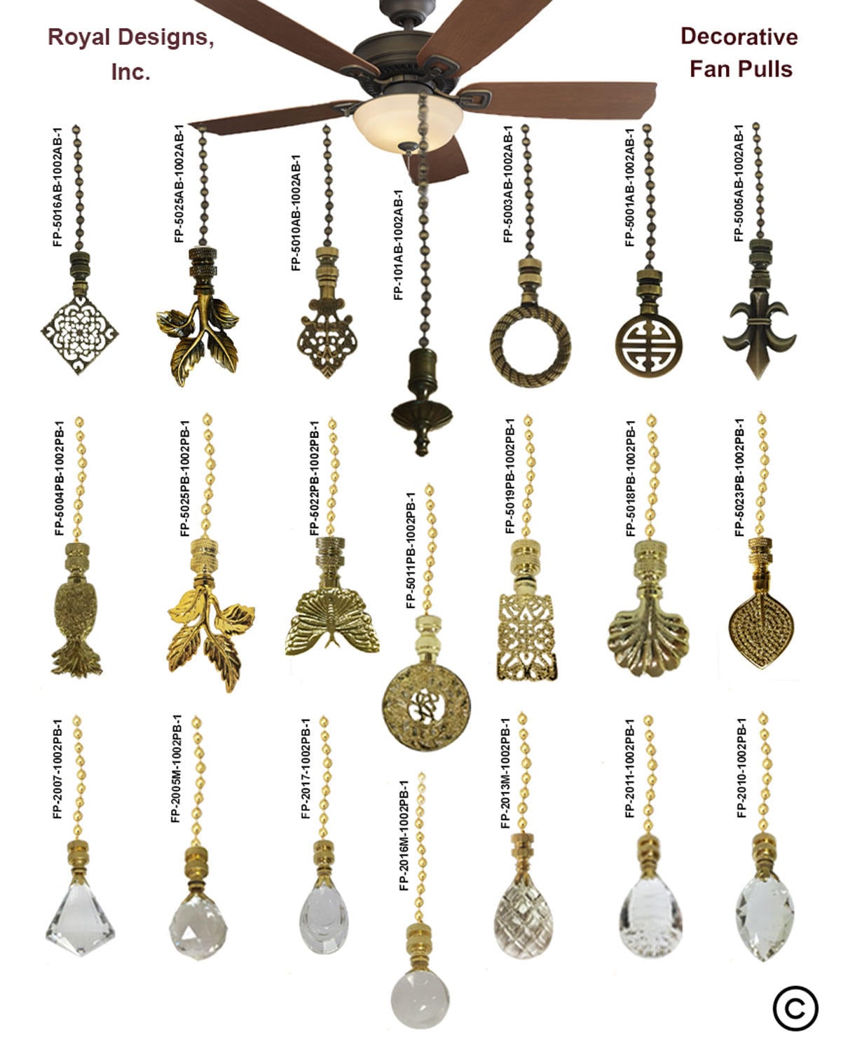 Royal Designs Inc. Fan Pull Chain With Fleur De Lis Finial - Etsy