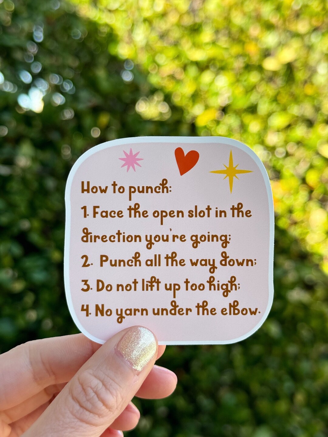 Punch Needle Sticker, Waterbottle Sticker, Tumbler Decal - Etsy