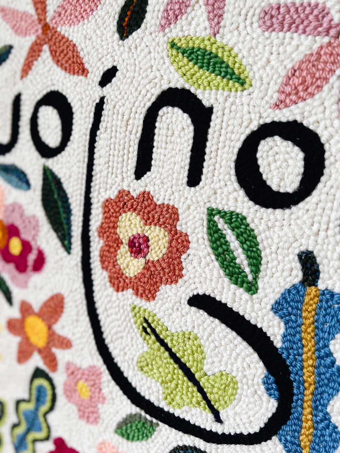 Digital Punch Needle Pattern Bonjour - Etsy