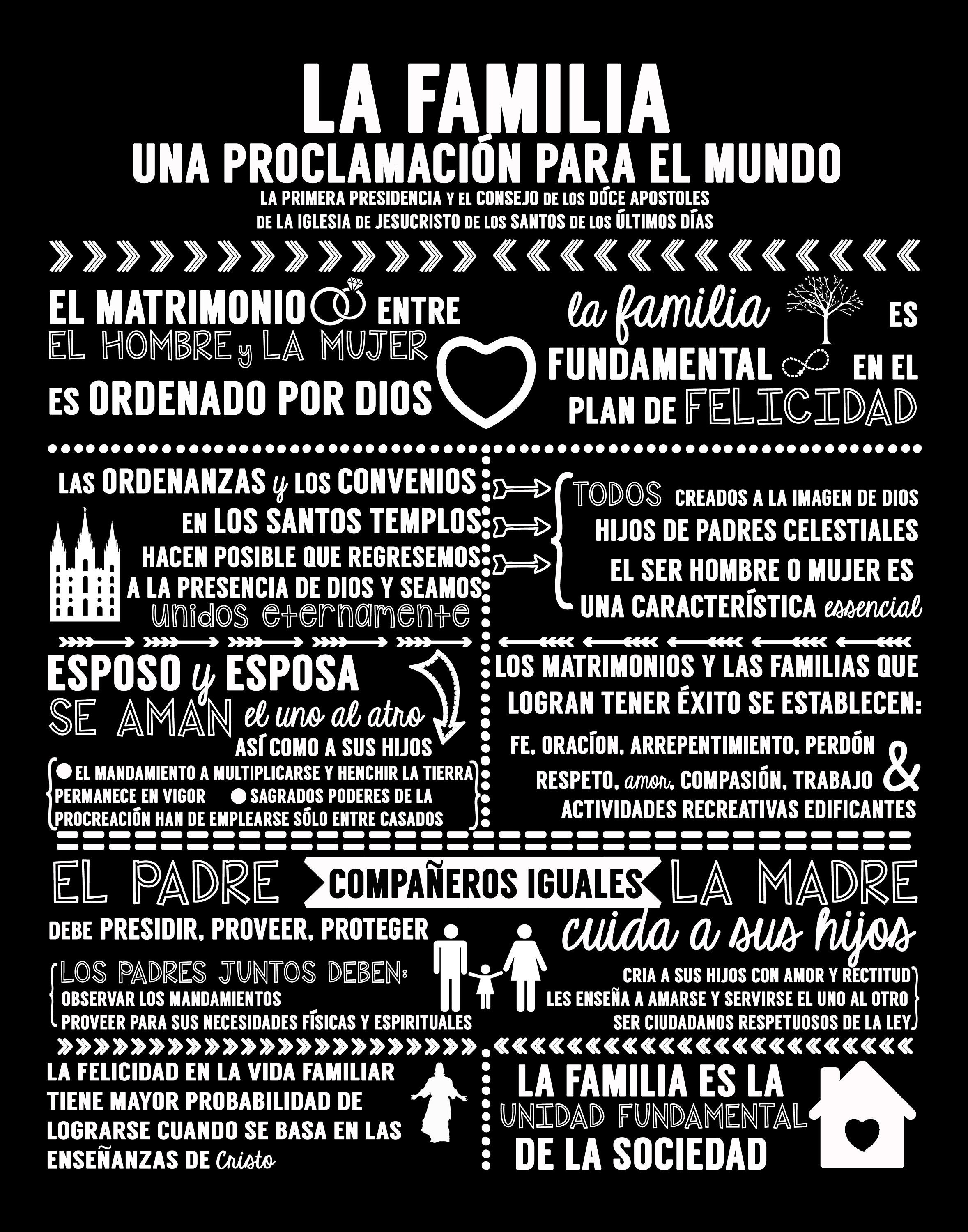 Proclamación de la Familia Proclamación Español Español Español LDS ...