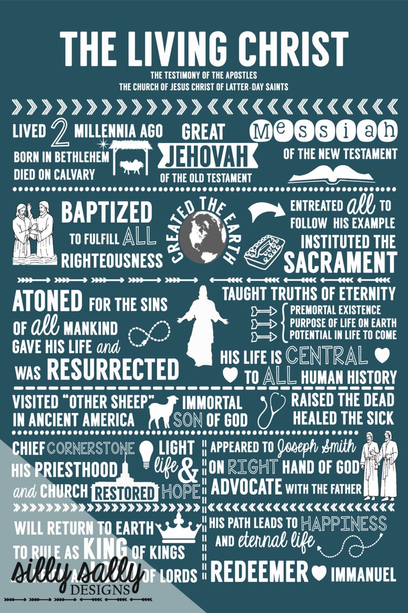 The Living Christ Excerpts HANDOUTS LDS Digital Printable Instant ...