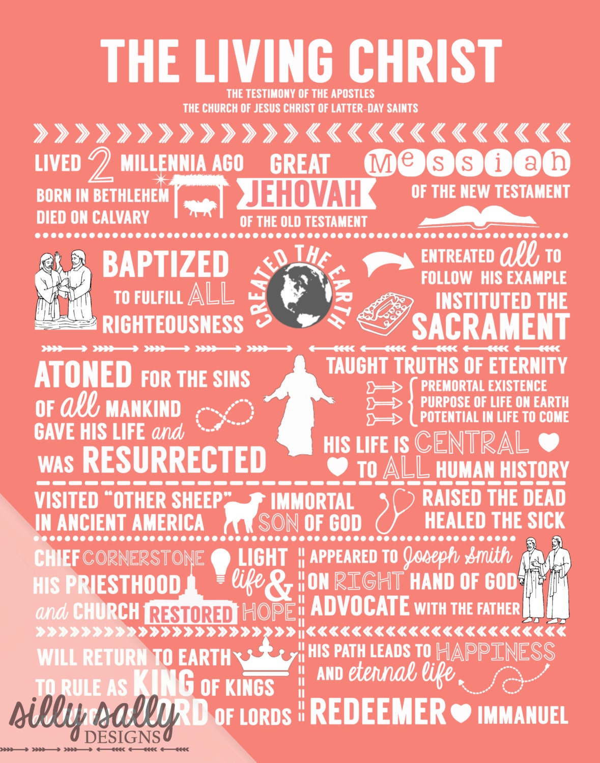 The Living Christ Excerpts HANDOUTS LDS Digital Printable Instant ...