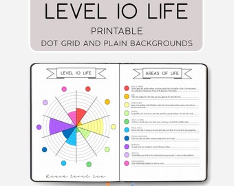 Level 10 Life Bullet Journal Printable Bundle, Miracle Morning Level 10 ...