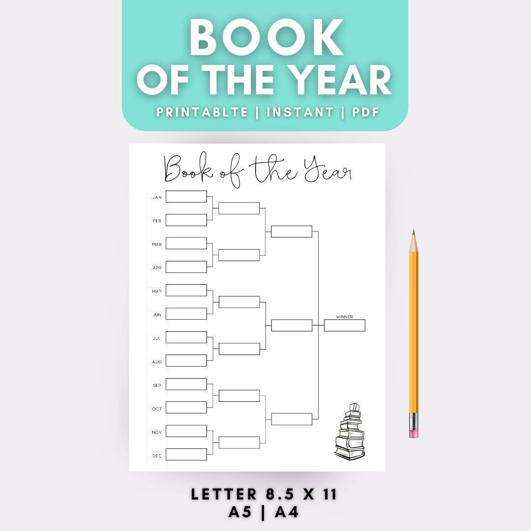 Book of the Year | Reading Tracker Books Read Yearly Reading Log ...