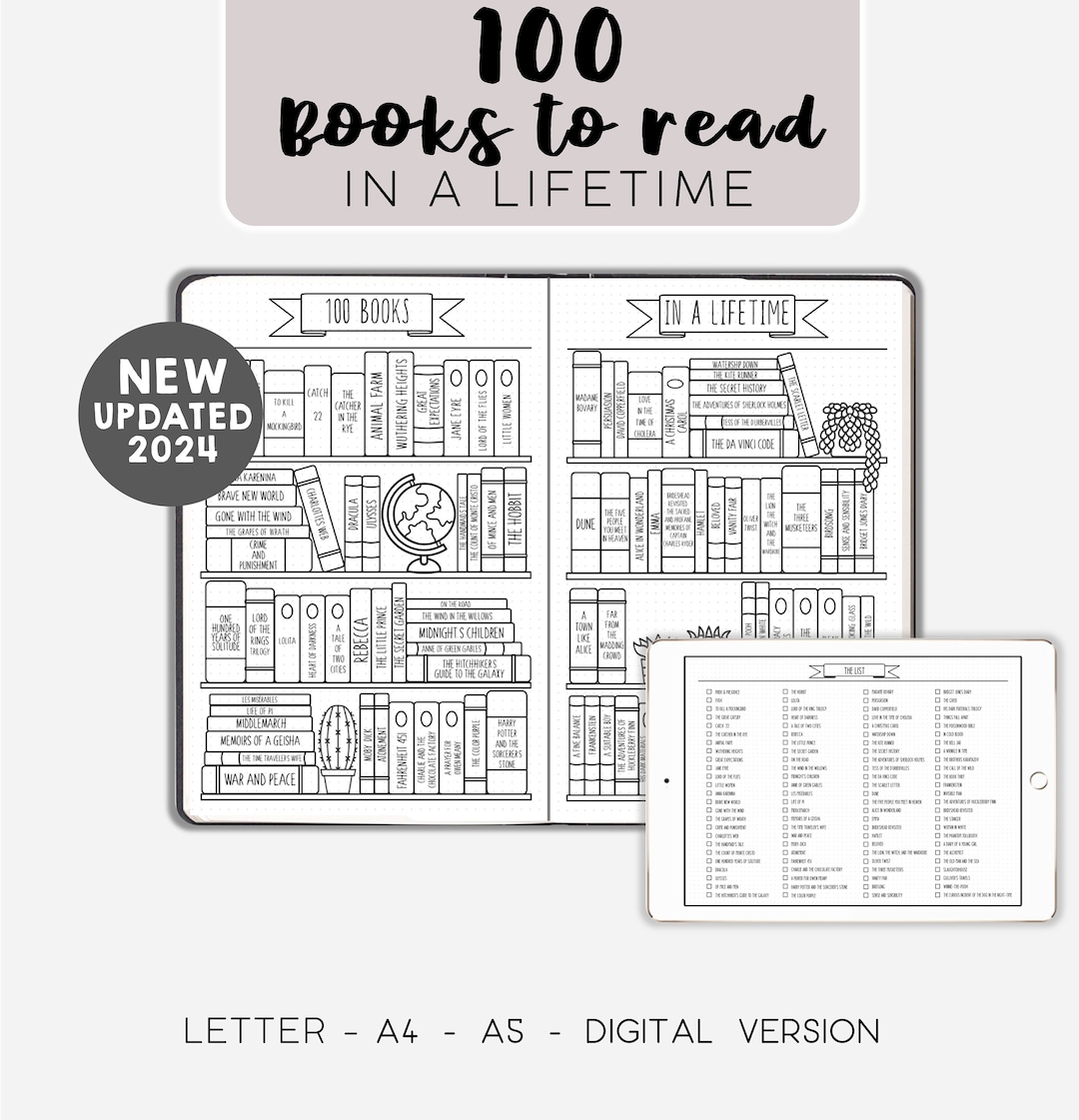 100 Bookshelf List - Books to Read - 100 Books to Read in A Lifetime ...