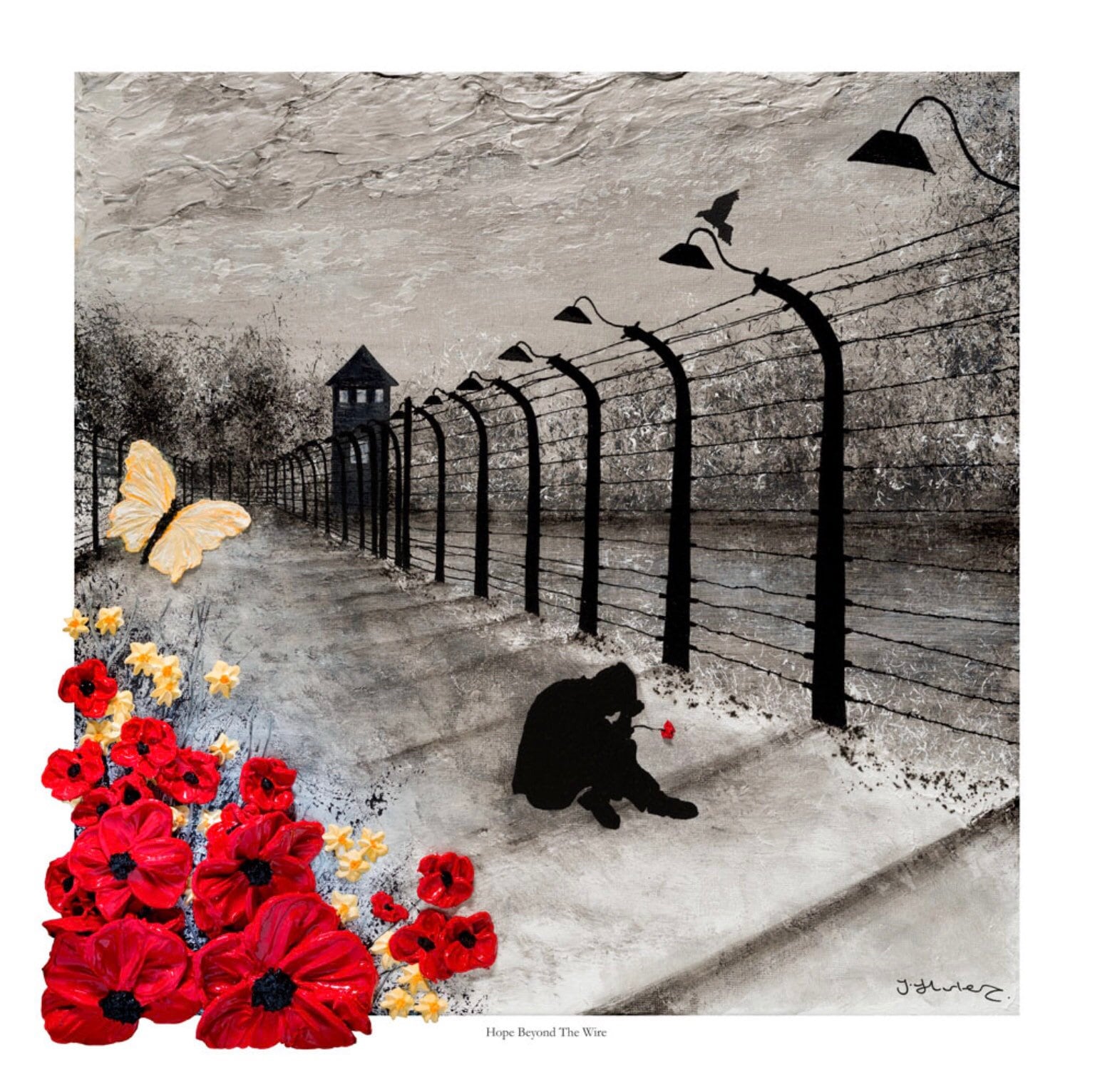 Hope Beyond the Wire by Jacqueline Hurley Fine Art Print From the ...
