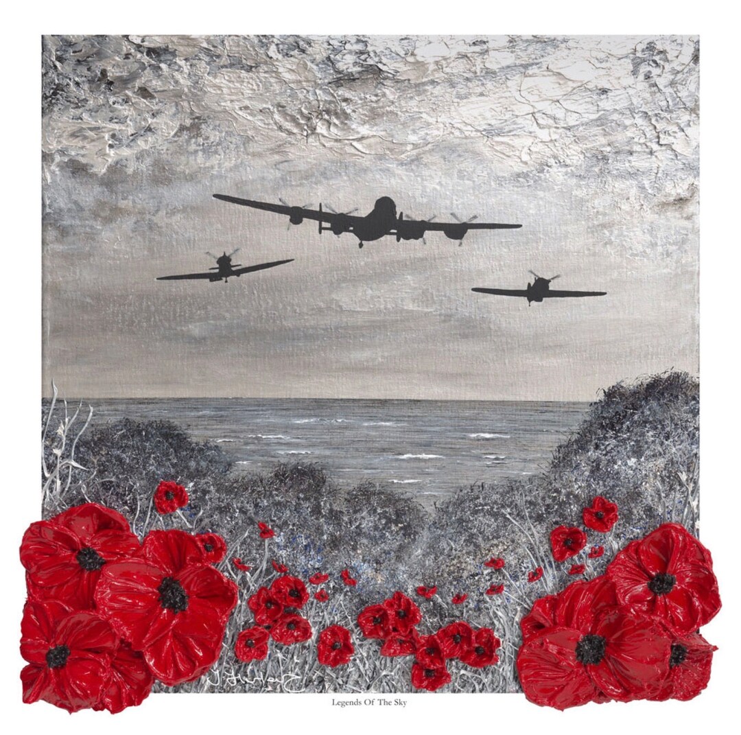 Legends of the Sky by Remembrance Artist Jacqueline Hurley. WW2 Battle ...