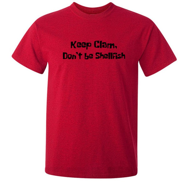 Funny Fishing or Beach Vacation Shirt Keep Clam Don't Be - Etsy